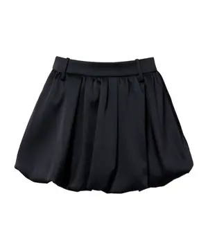 Dorothee Schumacher Shiny Statement Duchesse Miniskirt - Black