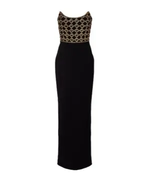 Rebecca Vallance Vesper Embellished Corset Gown - Black