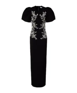 Rebecca Vallance Zephyr Embellished Gown - Black