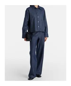 Vince Cotton And Linen Chambray Shirt