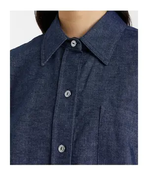 Vince Cotton And Linen Chambray Shirt