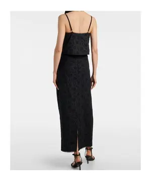Posse Salma Embroidered Cotton Maxi Skirt