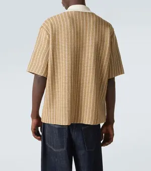 JIL SANDER Knitted Cotton Polo Shirt