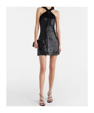 Simkhai Isla Sequined Halterneck Minidress