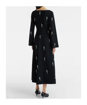 Simkhai Coretta Embellished Crêpe Midi Dress