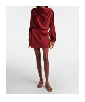Staud Phoebe Silk-blend Satin Minidress