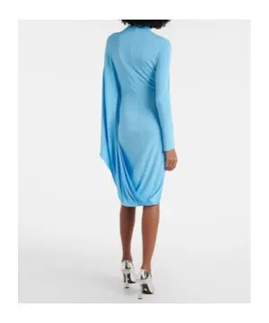 Stella McCartney Draped Jersey Midi Dress