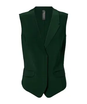 Norma Kamali Crepe Vest - Green