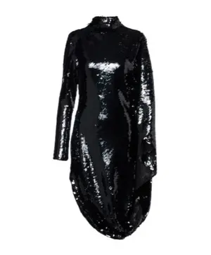 Stella McCartney Draped Sequined Minidress - Black