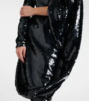 Stella McCartney Draped Sequined Minidress