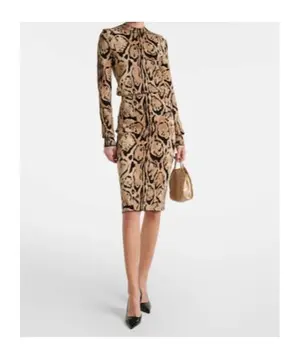 Stella McCartney Snake-effect Pencil Skirt