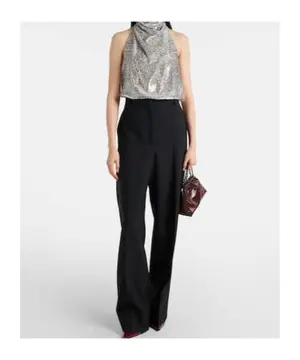 Stella McCartney Halterneck Lamé Velvet Top