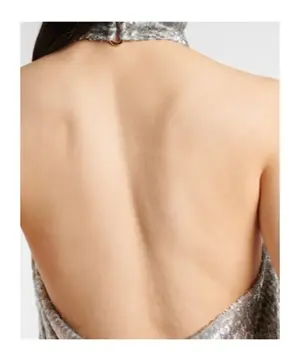 Stella McCartney Halterneck Lamé Velvet Top