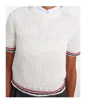 Thom Browne Jacquard Cotton Sweater