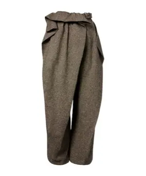 J.W.ANDERSON Asymmetric Wool Wide-leg Pants - Brown