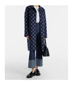 Tory Burch Monogram Wide-leg Jeans