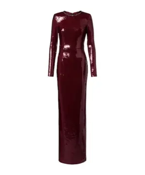 Rebecca Vallance Nero Sequined Gown - Brown