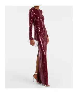 Rebecca Vallance Nero Sequined Gown
