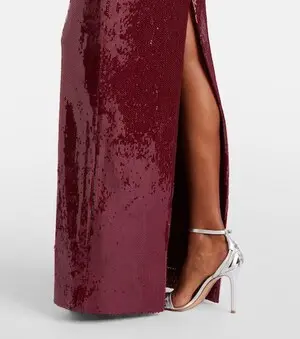 Rebecca Vallance Nero Sequined Gown