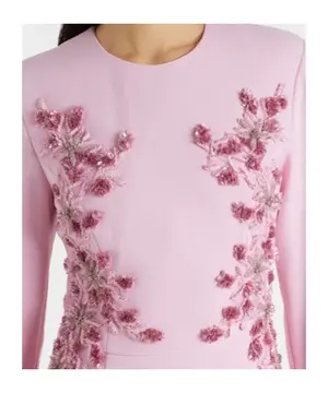 Rebecca Vallance Lulee Embellished Floral Gown