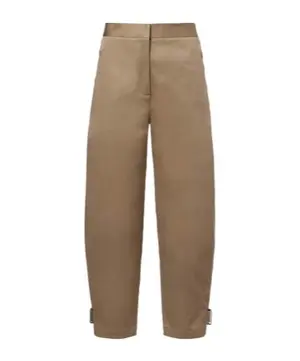 Proenza Schouler Cotton Barrel-leg Pants - Brown
