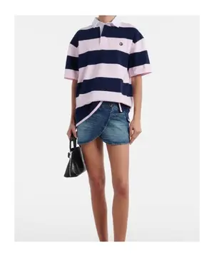Coperni Striped Cotton Polo Shirt