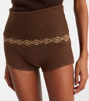 Magda Butrym Ribbed Shorts