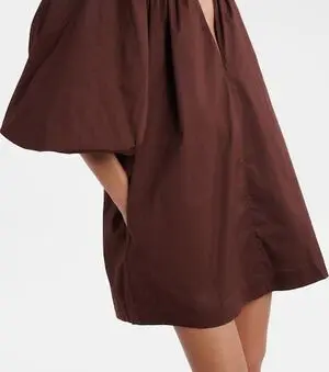 ADRIANA DEGREAS Cotton-blend Minidress