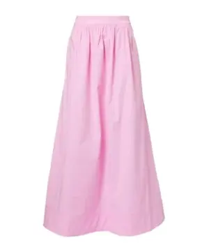 ADRIANA DEGREAS Opulence Cotton Maxi Skirt - Pink