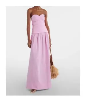 ADRIANA DEGREAS Opulence Cotton Maxi Skirt
