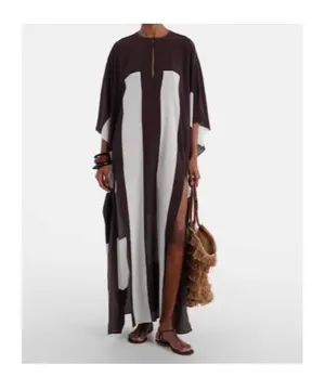 ADRIANA DEGREAS Striped Kaftan