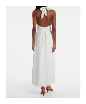 Posse Salma Embroidered Halterneck Dress