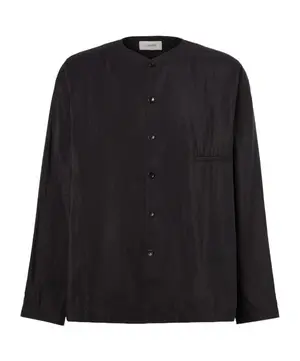 LEMAIRE Silk-blend Shirt - Black