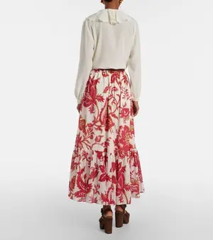 Etro Paisley Cotton Maxi Skirt
