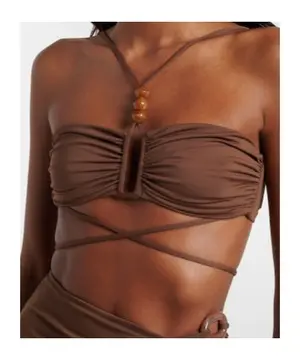 Magda Butrym Beaded Bikini Top