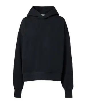 SLVRLAKE Relaxed Cotton Jersey Hoodie - Black