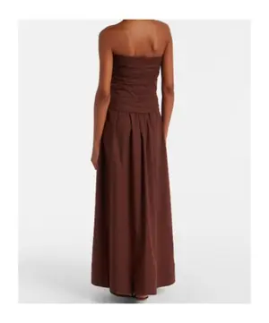 ADRIANA DEGREAS Pleated Maxi Skirt