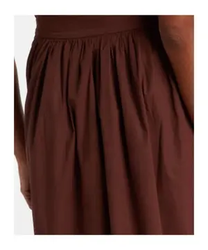 ADRIANA DEGREAS Pleated Maxi Skirt