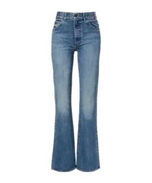 NILI LOTAN Joan Mid-rise Straight Leg Jeans - Blue