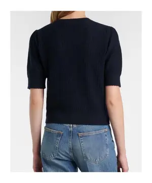 FRAME Ladder Pointelle Cashmere Cardigan