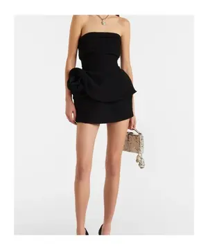 Magda Butrym Asymmetric Peplum Bustier Dress