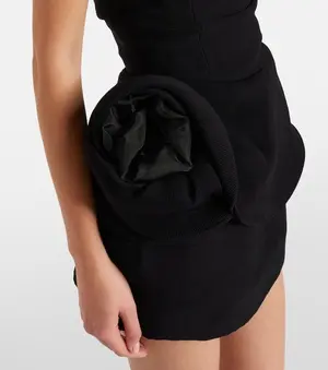 Magda Butrym Asymmetric Peplum Bustier Dress