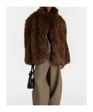 Magda Butrym Long-sleeved Faux Fur Jacket