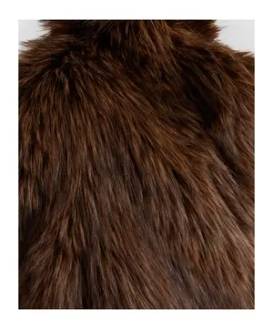 Magda Butrym Long-sleeved Faux Fur Jacket