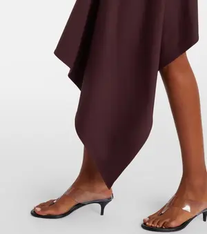 Magda Butrym Floral-appliqué Draped Miniskirt