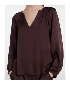 Velvet By Graham & Spencer Lyla Satin Blouse