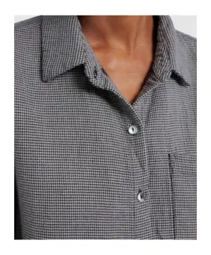 Velvet By Graham & Spencer Adeline Houndstooth Cotton Shirt