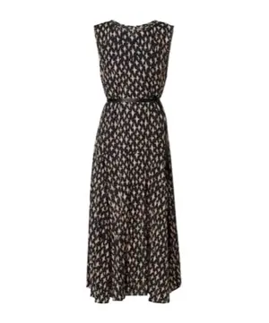 Velvet By Graham & Spencer Kaitlyn Beaded Cotton-blend Midi Dress - Black