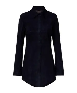 Stouls Geraldine Suede Mini Shirt Dress