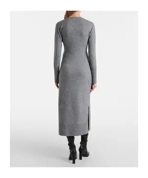Veronica Beard Salomez Wool And Cashmere Wrap Midi Dress